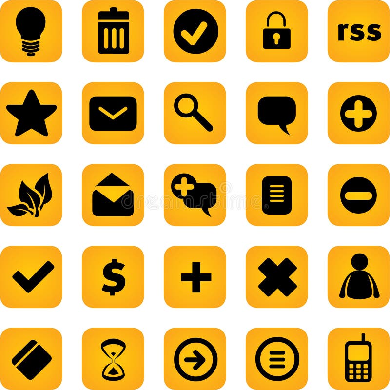 Vector icons set stock vector. Illustration of blue, movie - 9979311