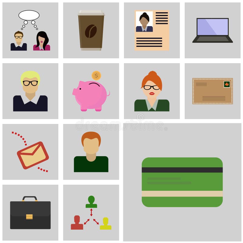 Vector Icons Set Benefit/ Vector Icon Bank, Card, Stock Vector ...