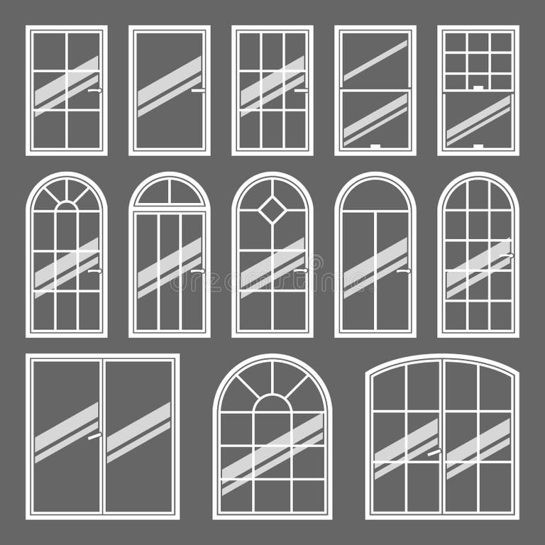 Types Home Windows Stock Illustrations – 438 Types Home Windows Stock ...