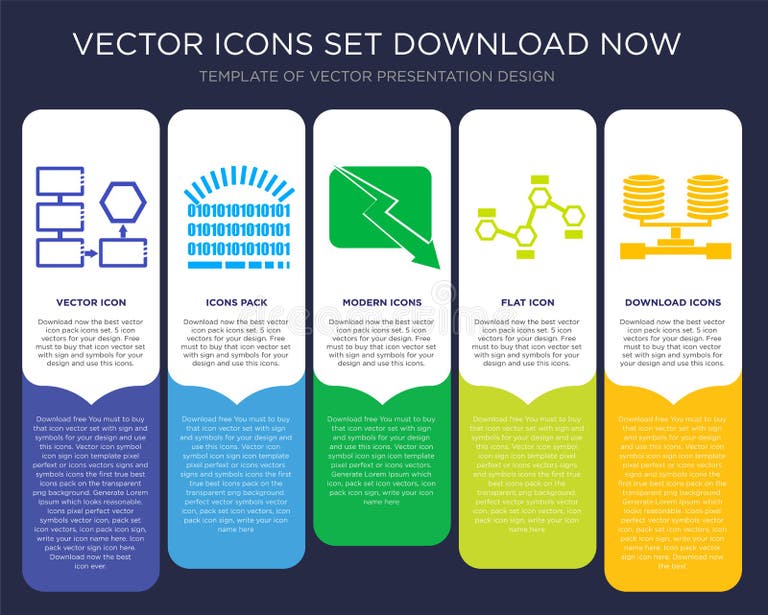 Connected Data Flow Chart Infographics Design Icon Vector Stock Vector - Illustration of data ...