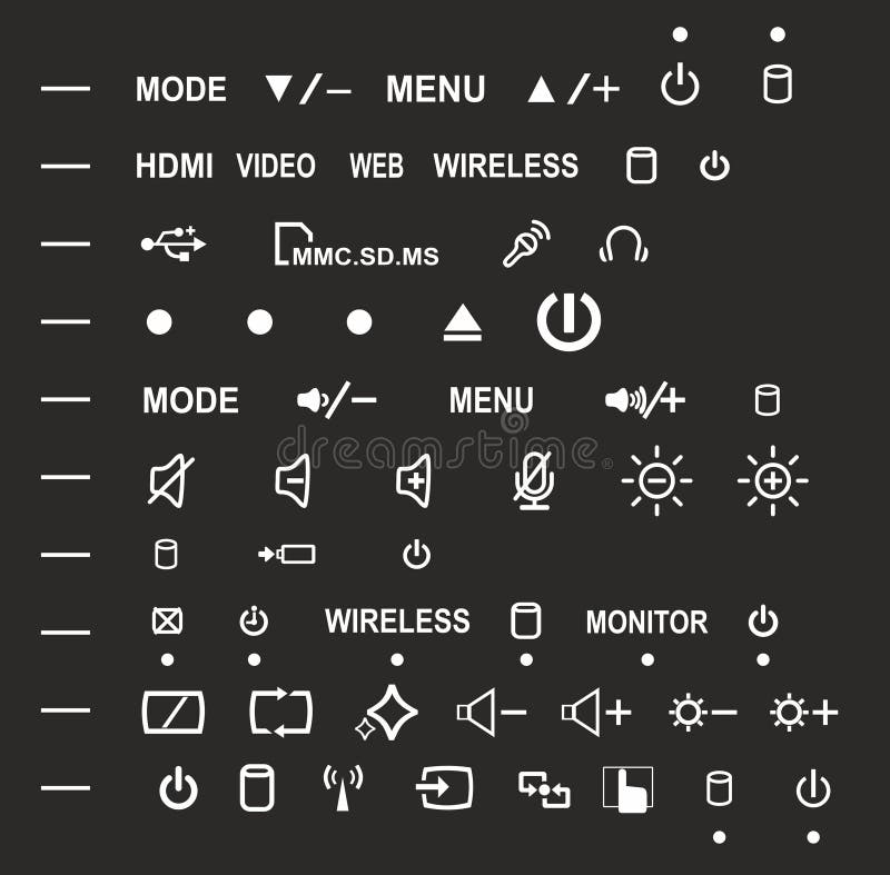 Monitors Icons Stock Illustrations – 706 Monitors Icons Stock ...
