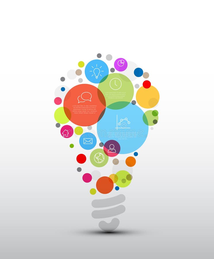 Idea infographic templates stock vector. Illustration of management ...