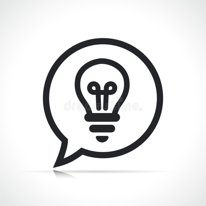 Vector Idea Symbol Icon Speech Stock Vector - Illustration of speech ...