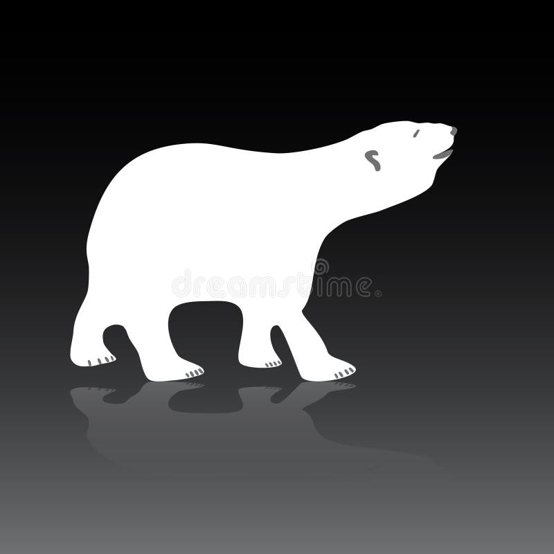 Vector ijsbeer eps10 vector illustratie. Illustration of nave - 41144818