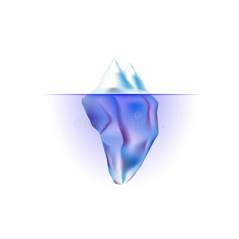 Vector ijsberg. stock illustratie. Illustration of brok - 22911746