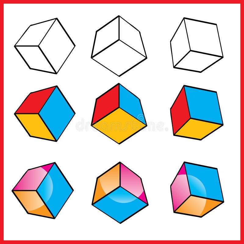 Logo Vettoriale Cubico illustrazione vettoriale. Illustrazione di ...