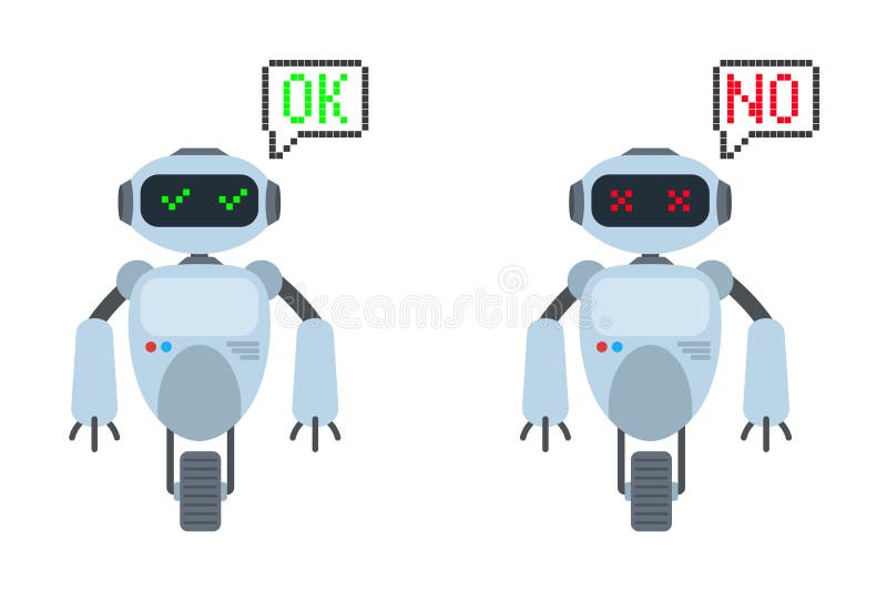 Vector Illstration of Robot. Flat Design. Isolated. Stock Vector ...