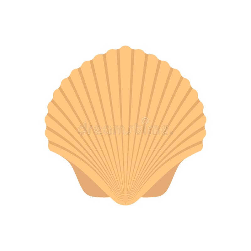 Vector Illstration of Sea Shell. Flat Design. EPS10. Stock Vector ...