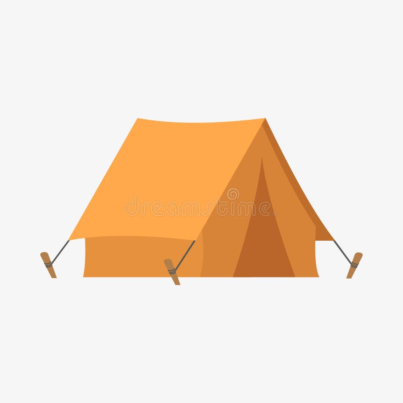 Vector Illstration of Simple Tent Icon. Flat Design. Isolated. Stock ...