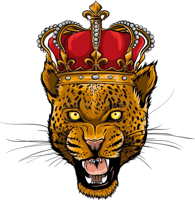 Vector Illustartion of Leopard Head in Detailed Style Stock Vector ...