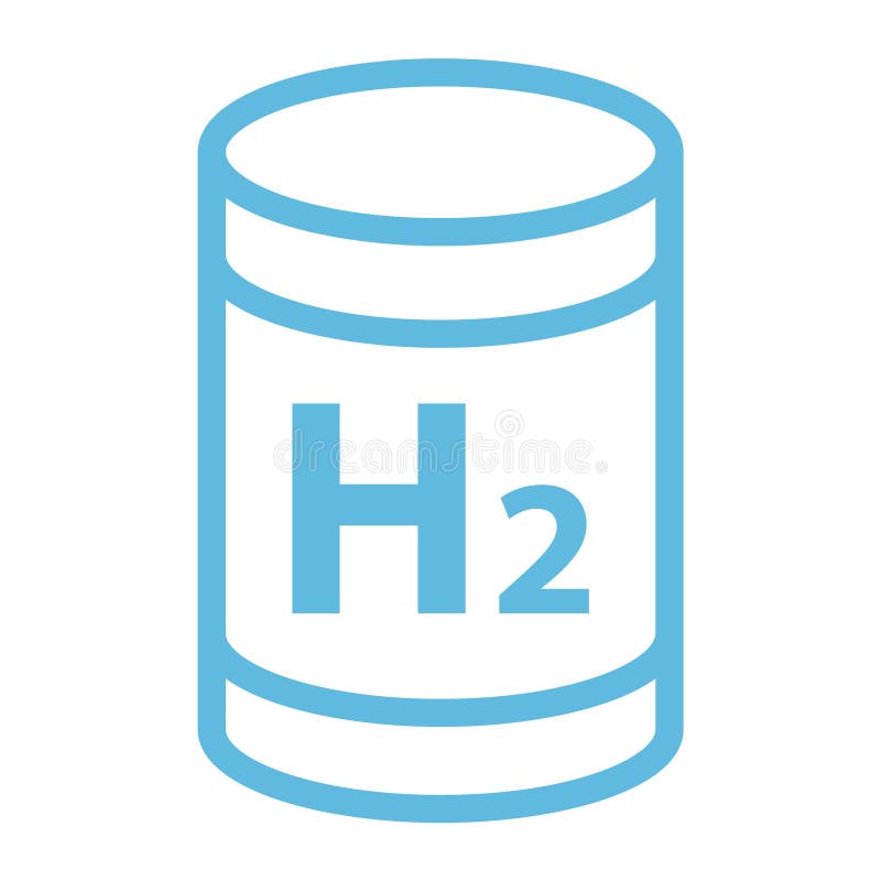 Vector Illustation of Hydrogen Icon Stock Vector - Illustration of ...