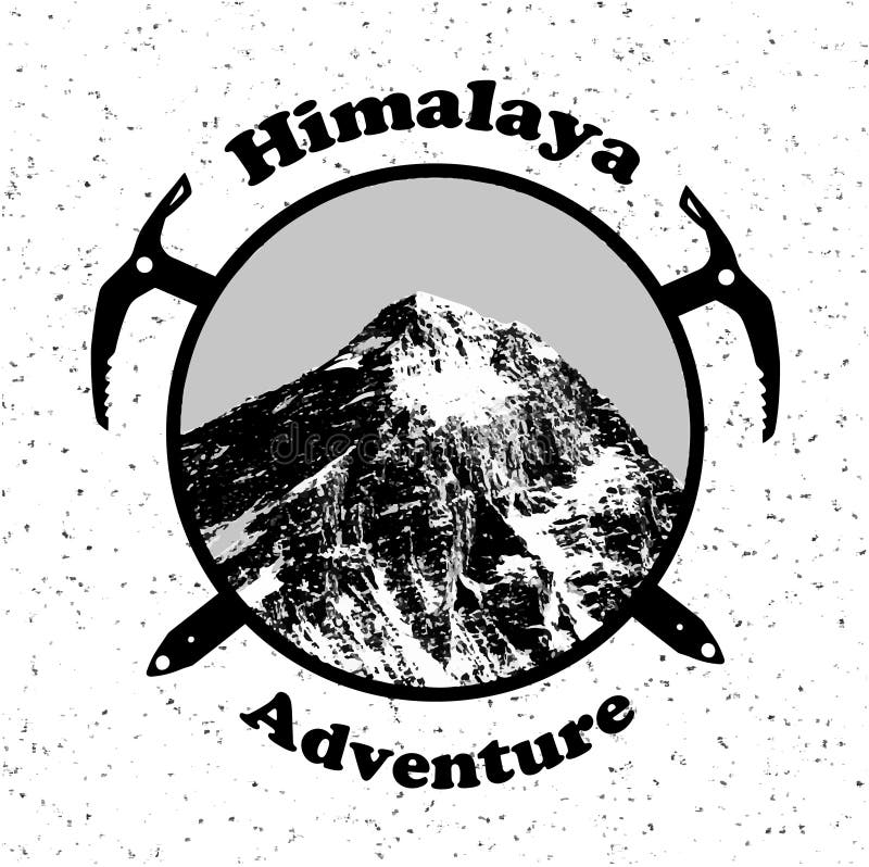 Vector Illustation Logo of Mount Everest Stock Illustration ...