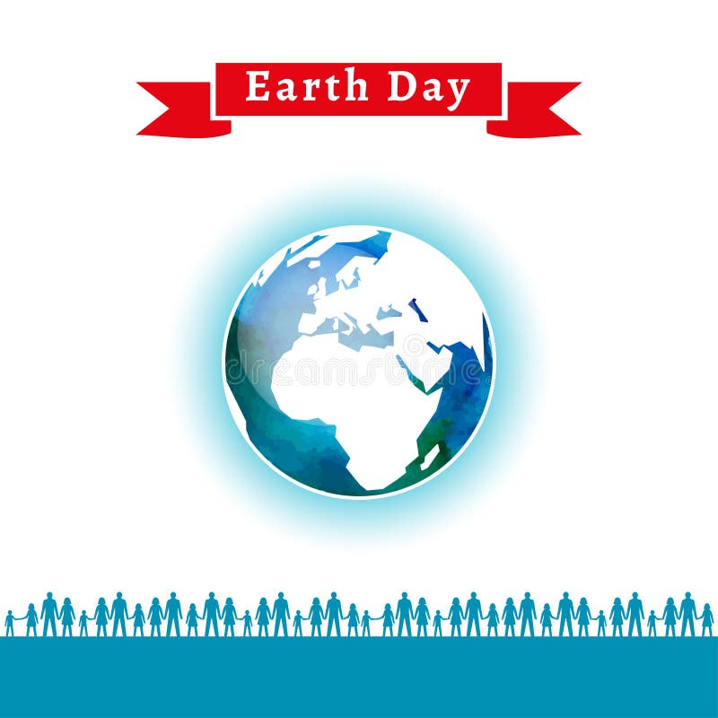 Vector Illustratie De Affiche Van De Aardedag Vector Illustratie ...