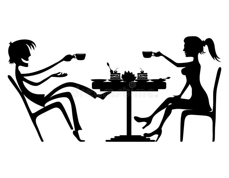 Vector illustratie gesprek vector illustratie. Illustration of decor ...