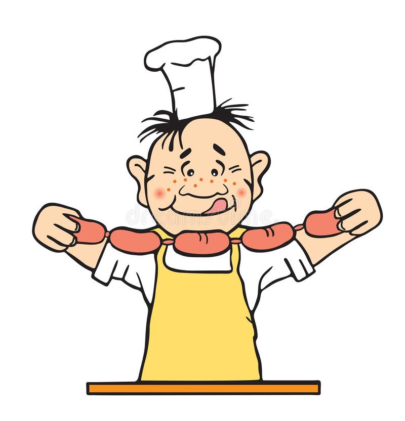 Vector Illustratie Van De Kok Vector Illustratie - Illustration of ...