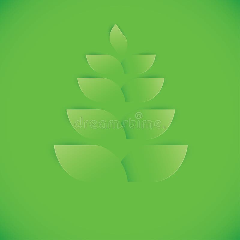 De boom van het document vector illustratie. Illustration of vrolijk ...