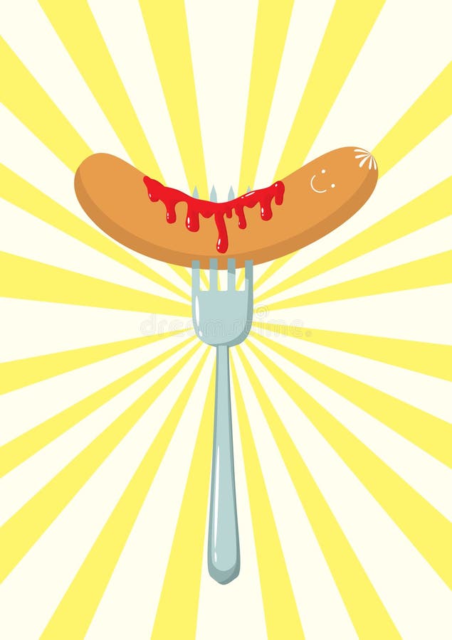 Vector Illustratie Van Worst Vector Illustratie - Illustration of ...