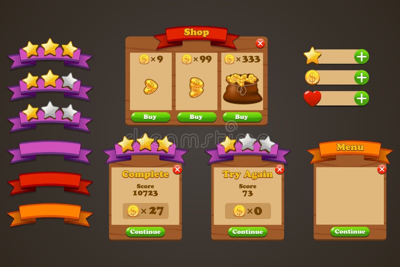 Cartoon Hud Gui Stock Illustrations – 199 Cartoon Hud Gui Stock ...