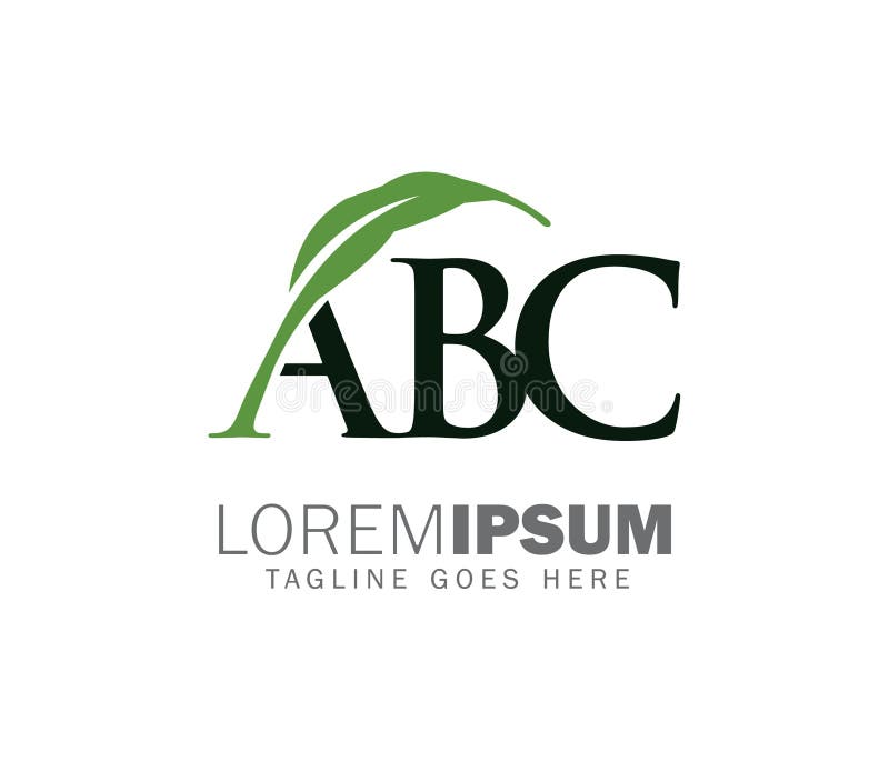ABC green logo sign stock vector. Illustration of business - 189157376