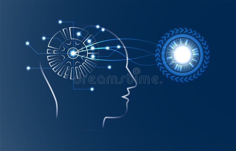 Abstract Artificial Intelligence Concept. Vector Illustration Stock ...
