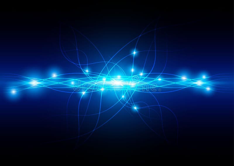 Vector Illustration of Abstract Background with Line Blue Light Stock ...