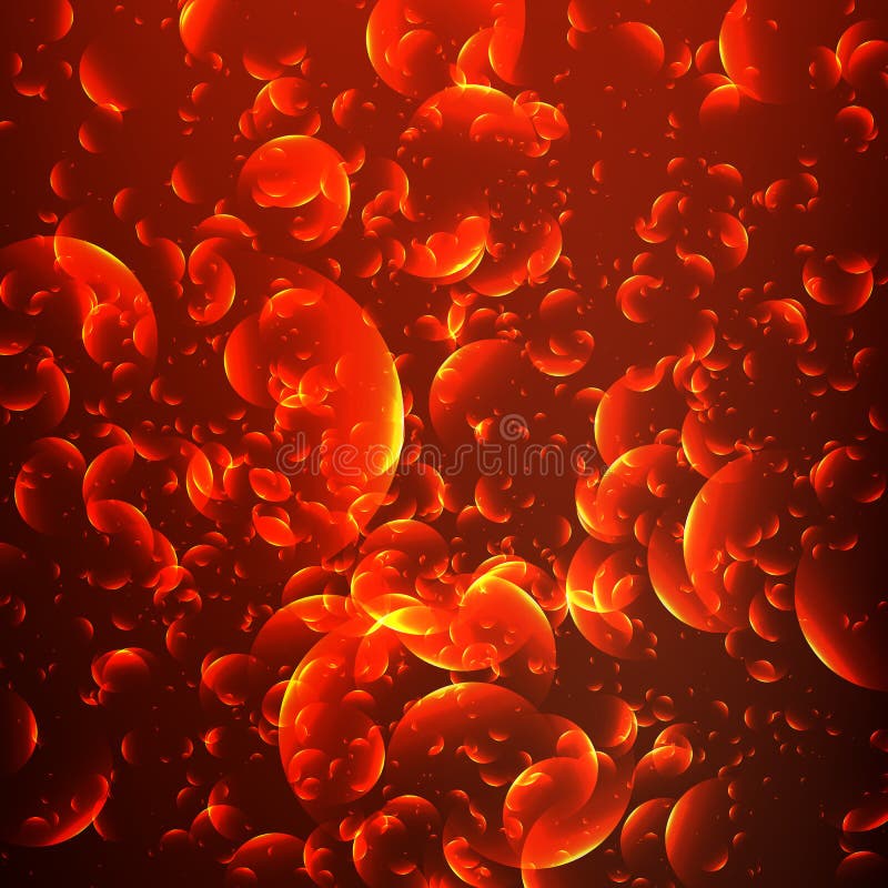 Vector Illustration of Abstract Background with Shining Bubbles ...