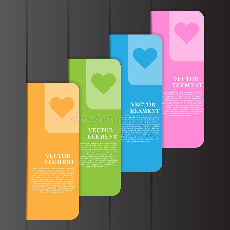 Vector Illustration, Abstract Banner for Creative Work Stock Vector ...