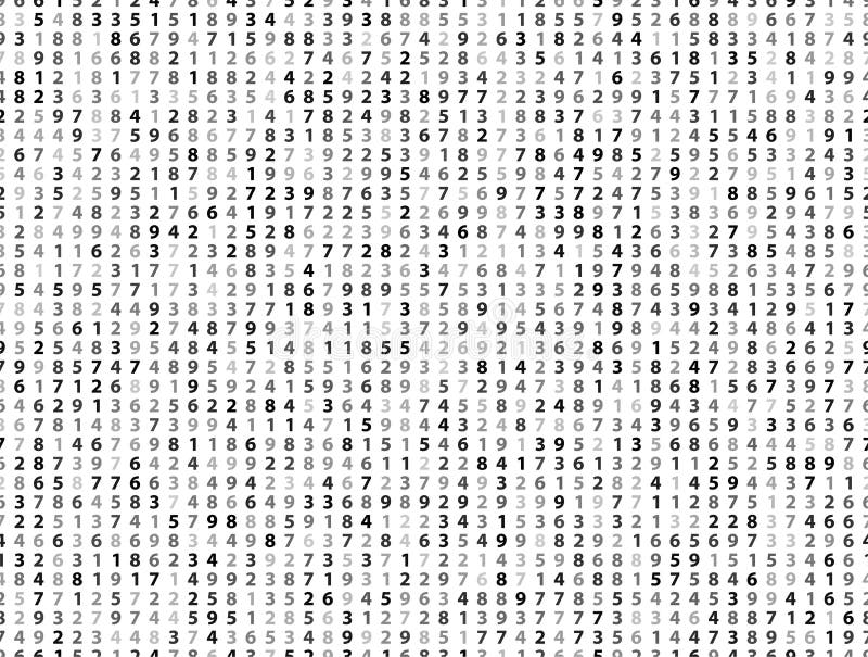 Digital Binary Code Computer Matrix Data Falling Numbers Coding Typography And Codes Stream