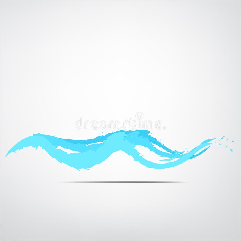 Blue Surfer Crashing Wave stock illustration. Illustration of generated ...