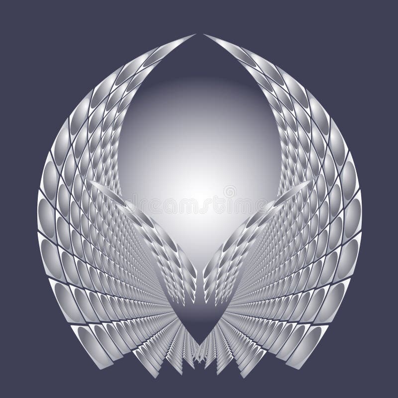 Vector Illustration with Abstract Bright Future Technology Structure ...