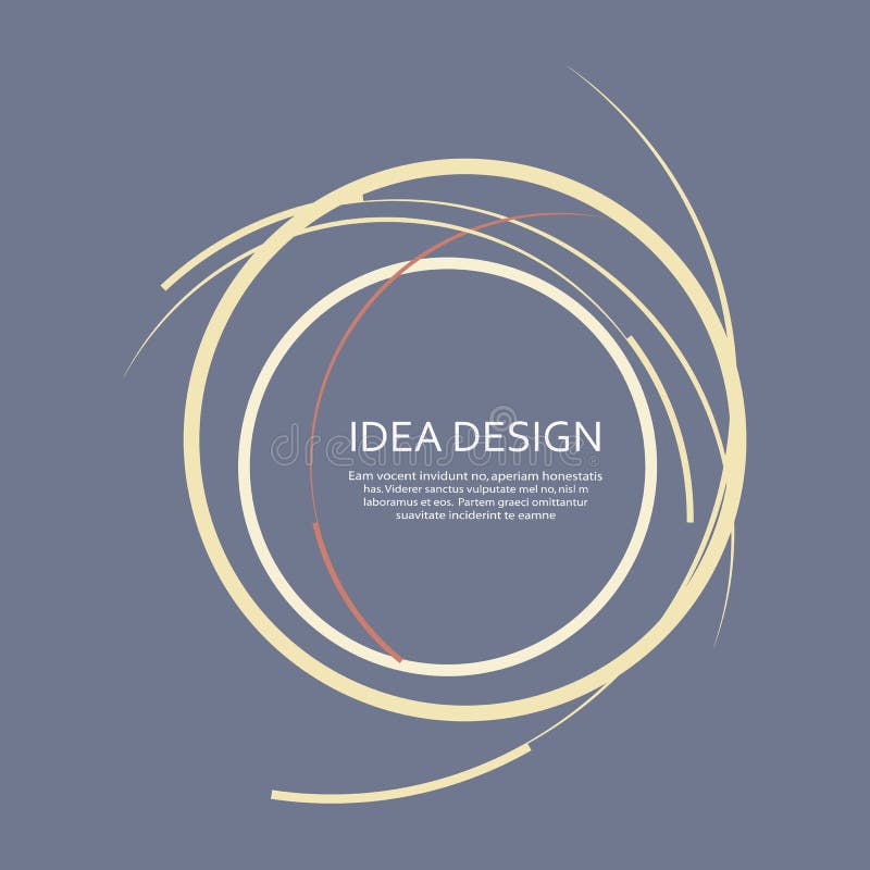 Vector Illustration with Abstract Circles Stock Vector - Illustration ...