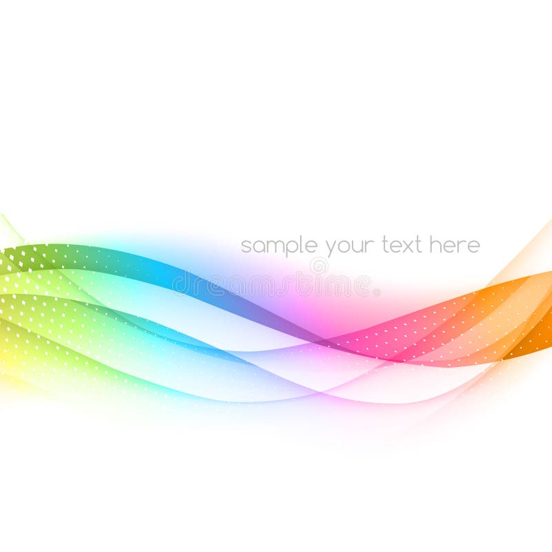 Abstract color wave stock vector. Illustration of blank - 31246941