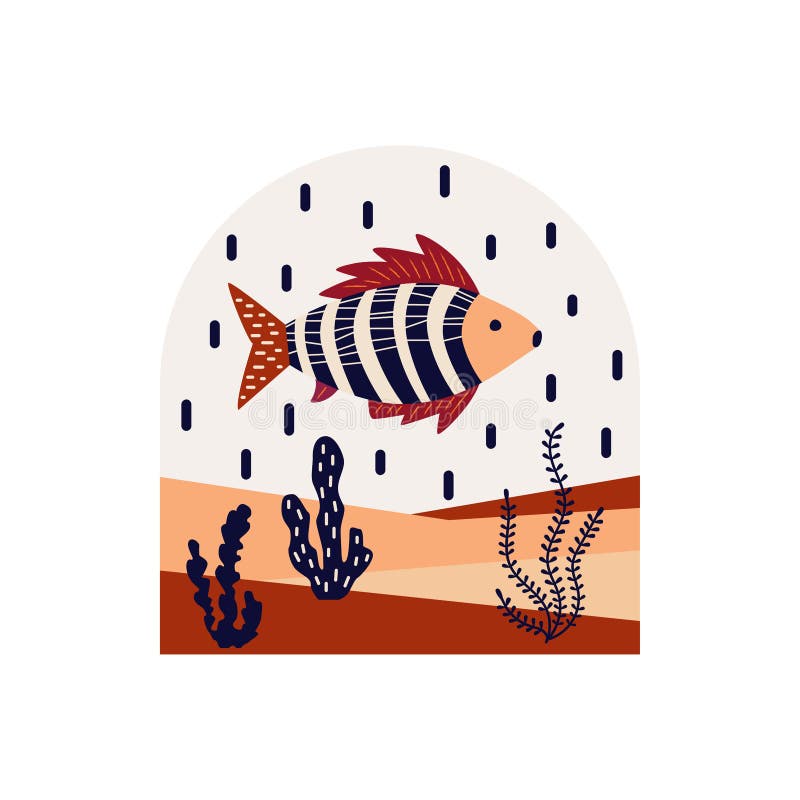 Vector Illustration. Abstract Composition in the Arch Stock Vector ...