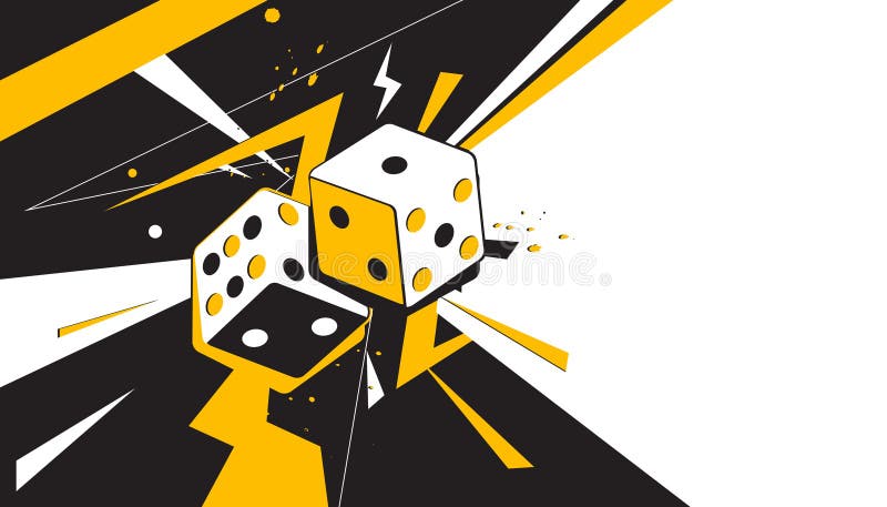 Vector Illustration of Abstract Dice Design Element Stock Vector ...