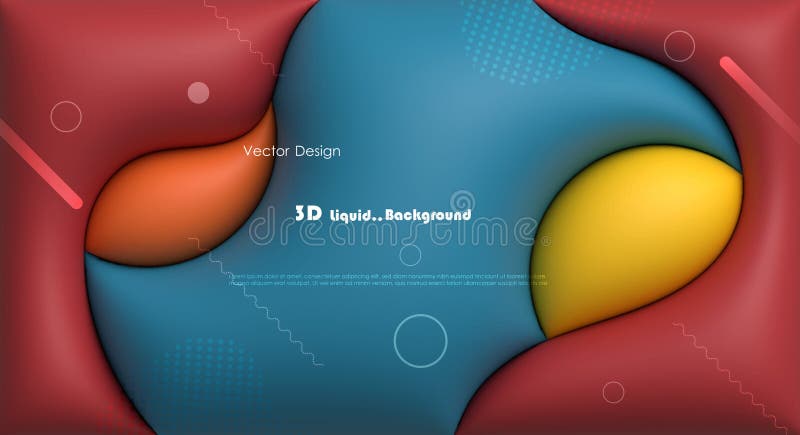 Vector, Illustration Abstract Element with Dynamic Shape, Gradient ...