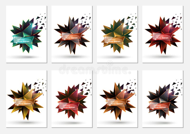 Vector Illustration of an Abstract Explosion. Stock Vector ...