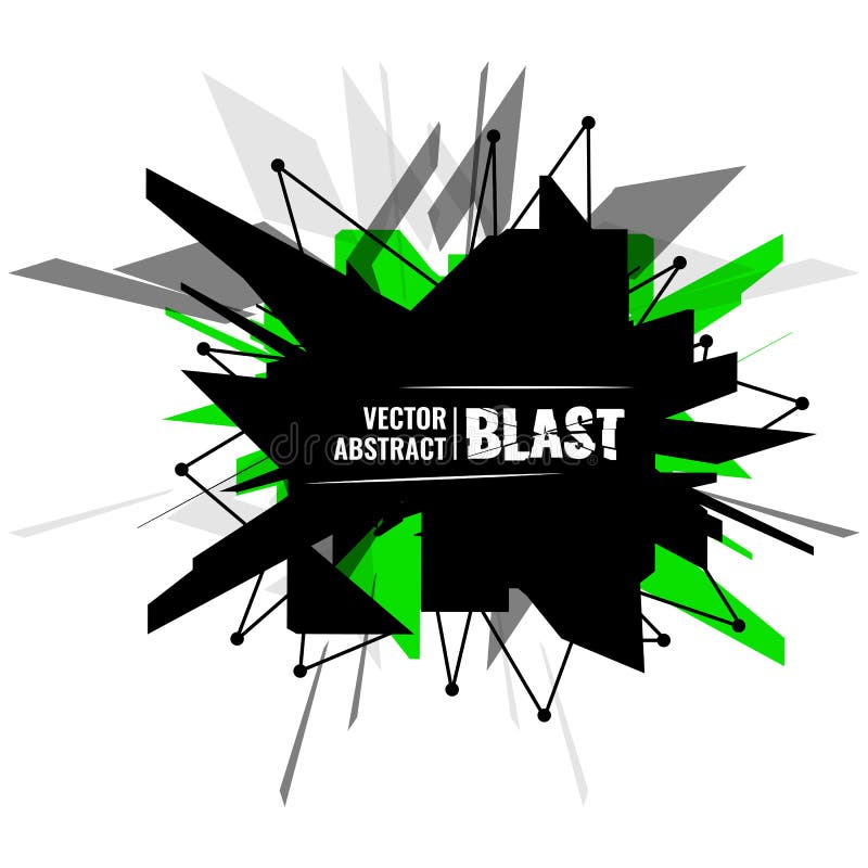 Vector Illustration of an Abstract Explosion. Stock Vector ...