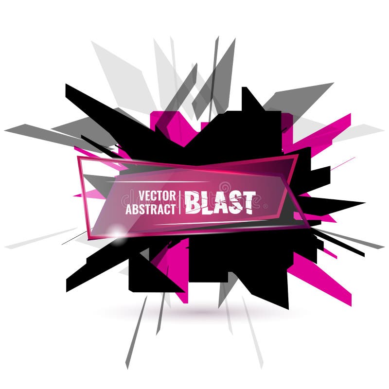 Vector Illustration of an Abstract Explosion. Stock Vector ...