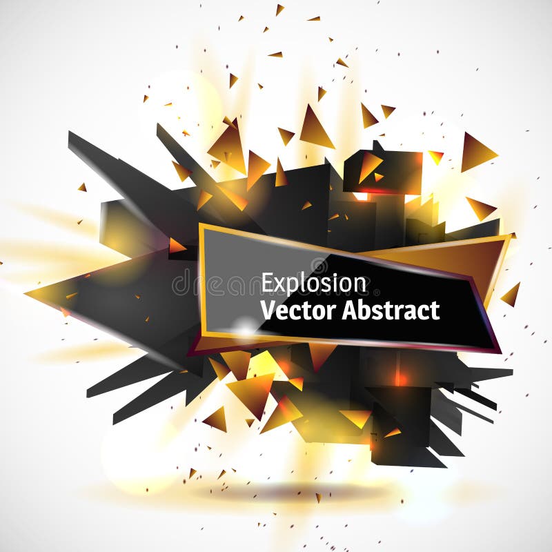 Vector Illustration of an Abstract Explosion. Stock Vector ...