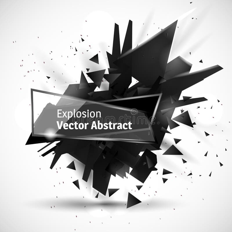 Vector Illustration of an Abstract Explosion. Stock Vector ...