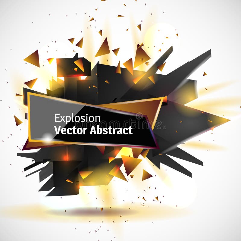 Vector Illustration of an Abstract Explosion. Stock Vector ...