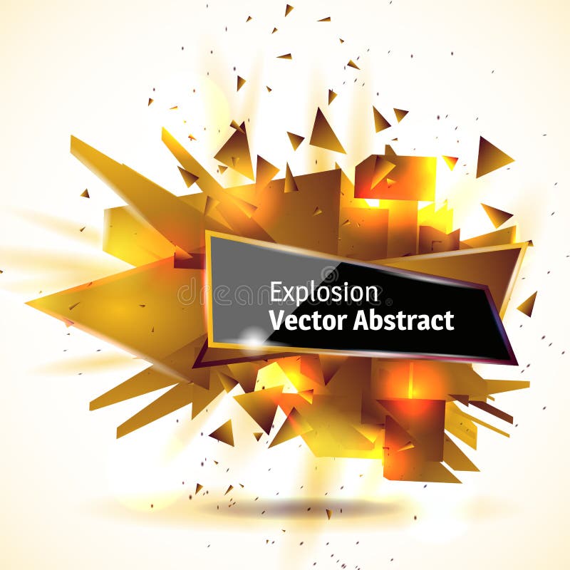 Vector Illustration of an Abstract Explosion. Stock Vector ...