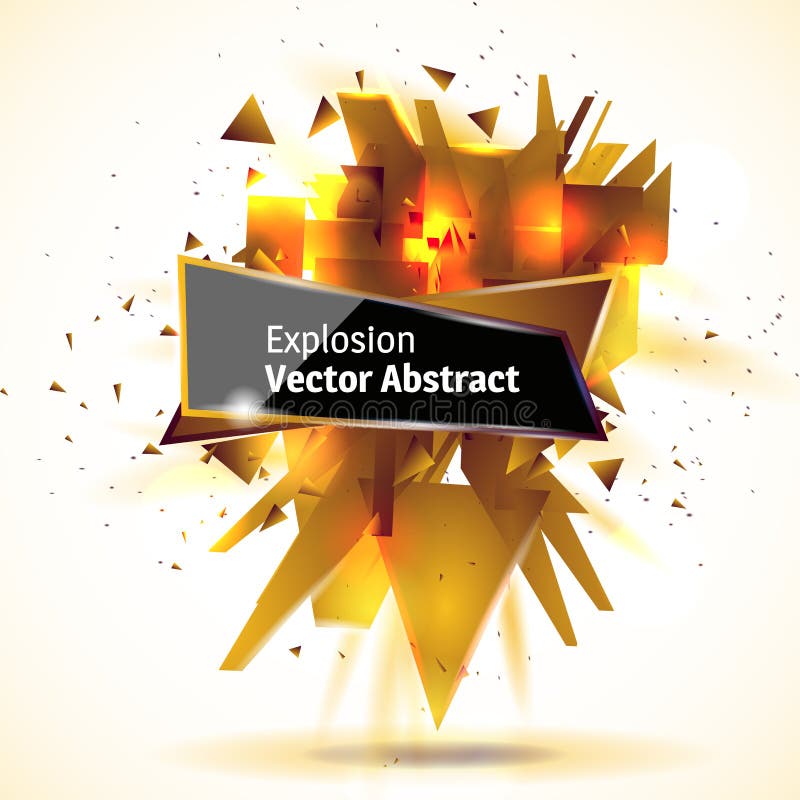Vector Illustration of an Abstract Explosion. Stock Vector ...
