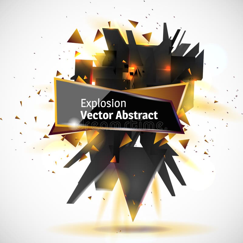 Vector Illustration of an Abstract Explosion. Stock Vector ...