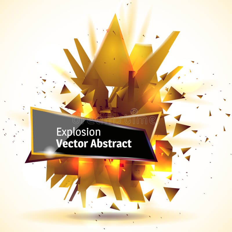 Vector Illustration Of An Abstract Explosion. Stock Vector ...