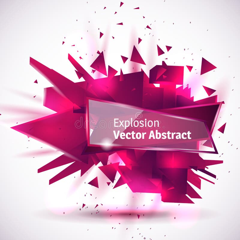 Vector Illustration of an Abstract Explosion. Stock Vector ...