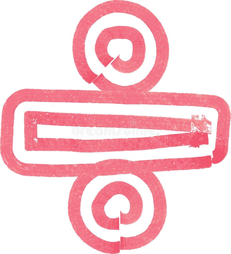Abstract Division Symbol Made with Red Marker Stock Vector ...