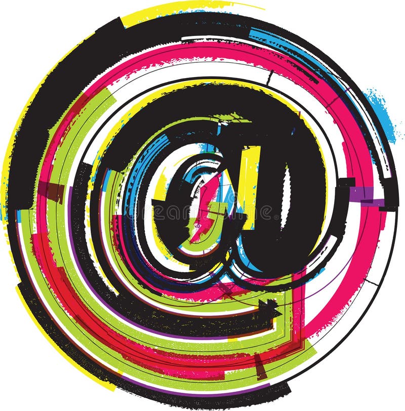 Colorful Grunge Symbol stock vector. Illustration of information ...