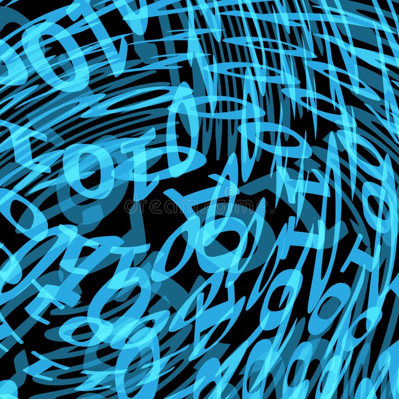 Vector Illustration Abstract Matrix Background Stock Illustration ...