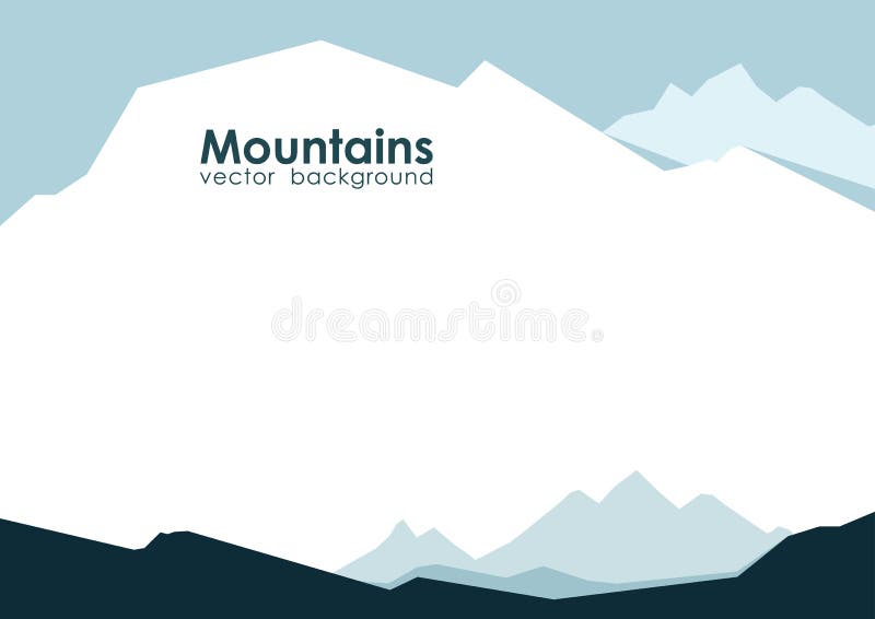 Vector Abstract Mountains Background for Web Design. Stock Vector ...